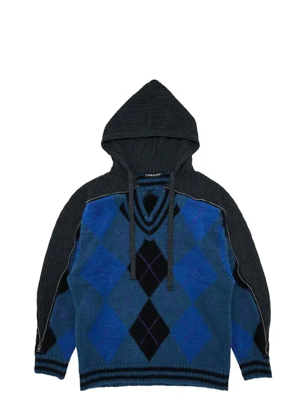 Y/project Zip Insert Hood Pullover - Multicolor