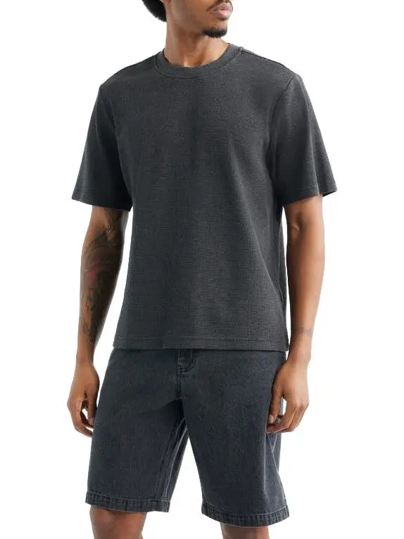 Bp. Oversize Waffle T-shirt - Black