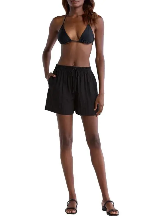 Nordstrom Drawstring Shorts - Black