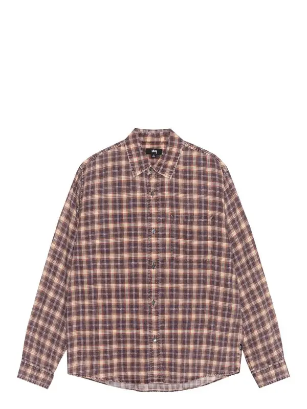 StÜssy Matthew Printed Plaid Shirt 'brick - Red