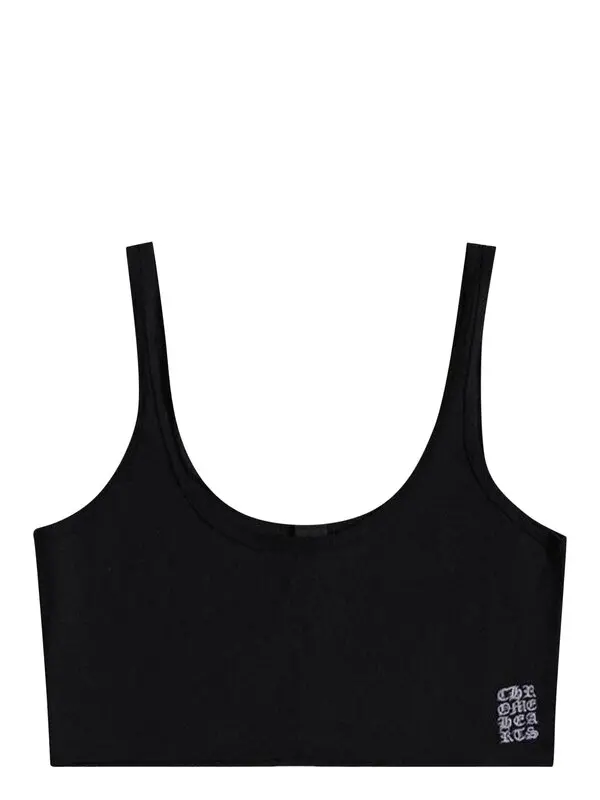 Chrome Hearts Cropped Tank Top - Black