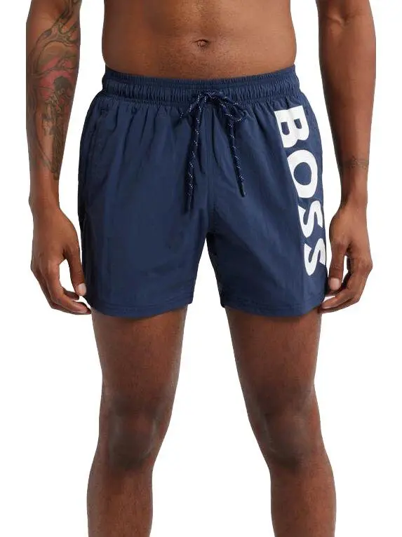 Hugo Boss Octopus Swim Trunks - Navy