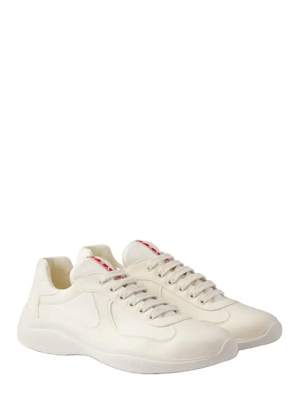 Prada America's Cup Nappa Leather Sneakers - Neutral