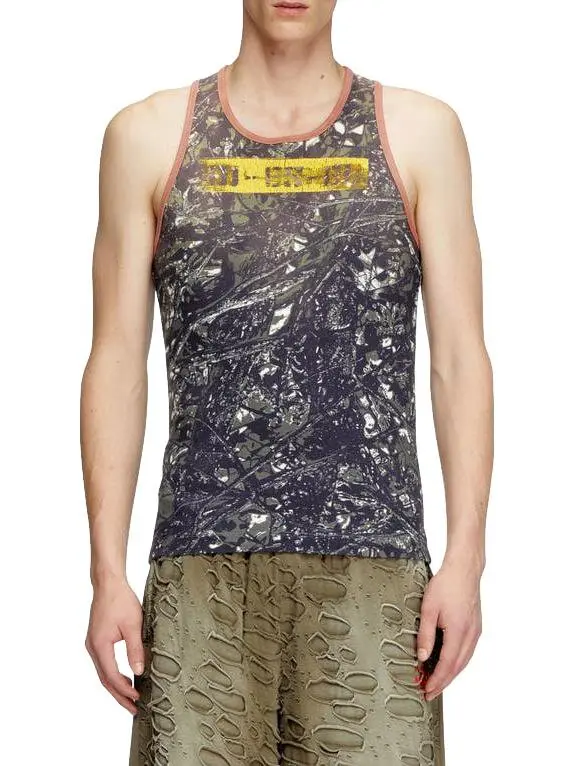 DIESEL® T-lifty Camouflage Tank - Very/ Black