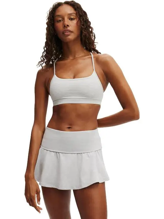 Cotton:on Active 365 Keyhole Crop - Light Grey Marle