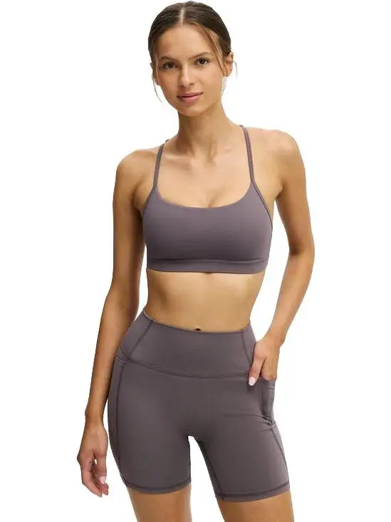 Cotton:on Active 365 Keyhole Crop - Violet Grey