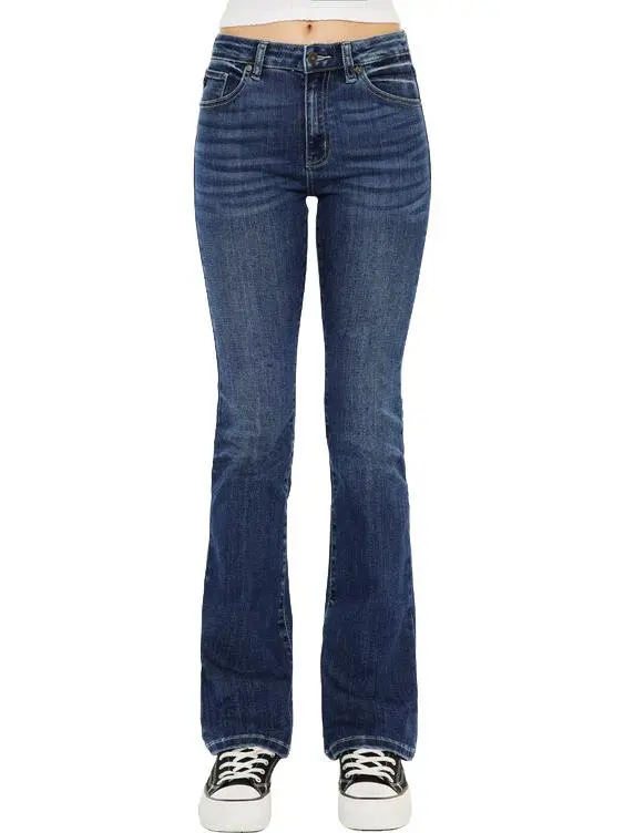 KANCAN Marla High Rise Skinny Bootcut Jeans - Medium Wash