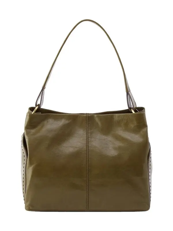 Hobo Seneca Leather Shoulder Bag - Olive Veil