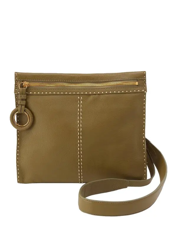 Hobo Medium Austin Leather Crossbody Bag - Sunlit Sage