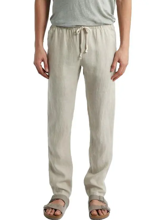 ALEX CRANE Bo Linen Drawstring Pants - Bone
