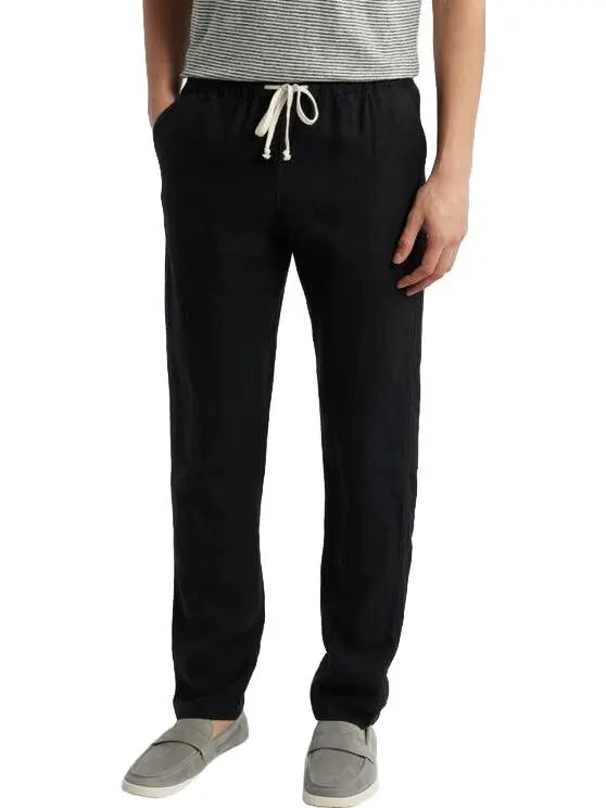 ALEX CRANE Bo Linen Drawstring Pants - Night