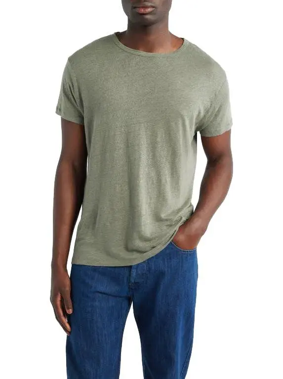 ALEX CRANE Sun Linen T-shirt - Pine