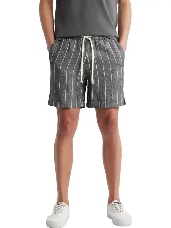 ALEX CRANE Bo Linen Drawstring Shorts - Chalk