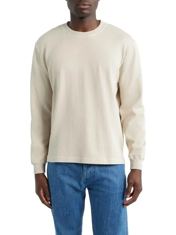 ALEX CRANE Caza Rib Organic Cotton Sweatshirt - Cream