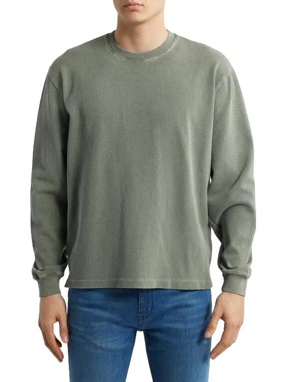 ALEX CRANE Caza Rib Organic Cotton Sweatshirt - Jade