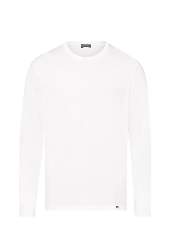 Hanro Living Cotton Crew Neck Top - White