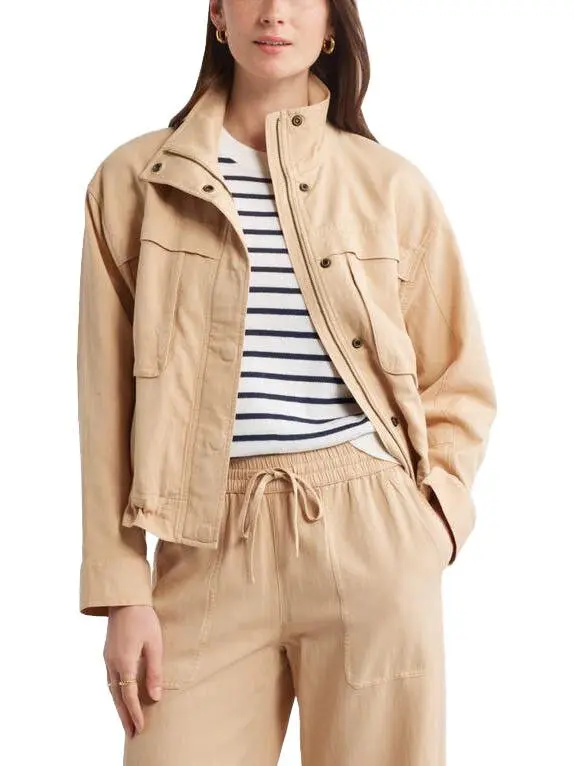 Caslon Utility Jacket - Tan Shore
