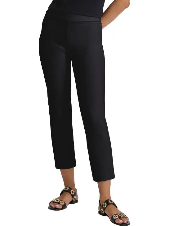 Commando Ceo 9-to-5 Neoprene Cropped Pants - Black