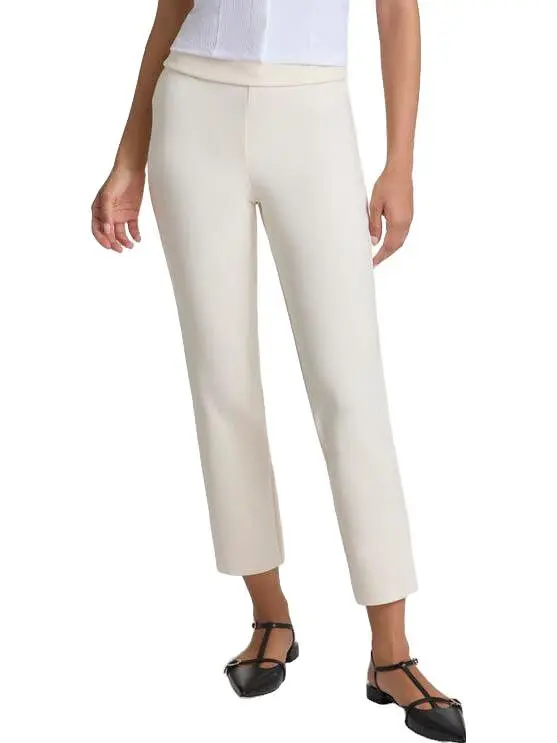 Commando Ceo 9-to-5 Neoprene Cropped Pants - Ivory