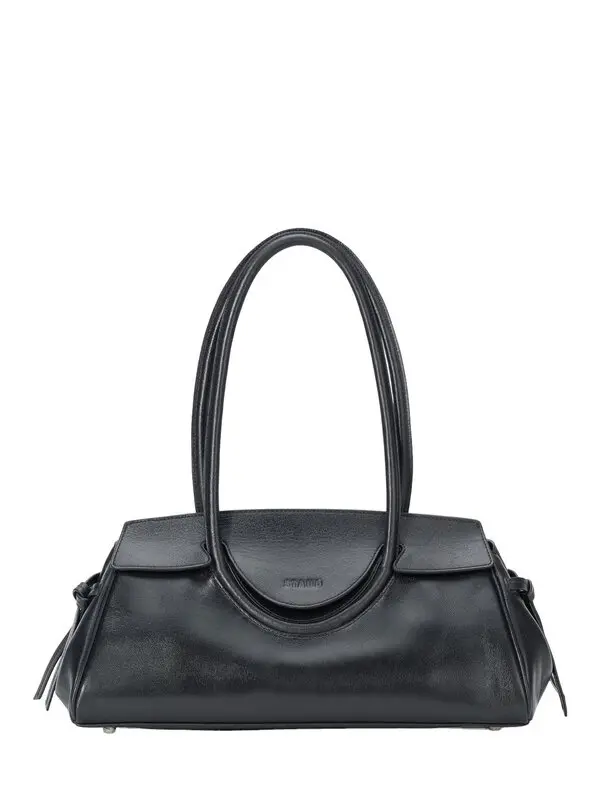 Staud Maude Leather Shoulder Bag - Black