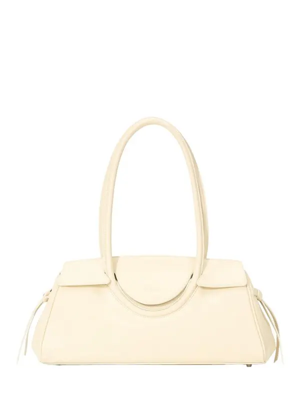 Staud Maude Leather Shoulder Bag - Cream