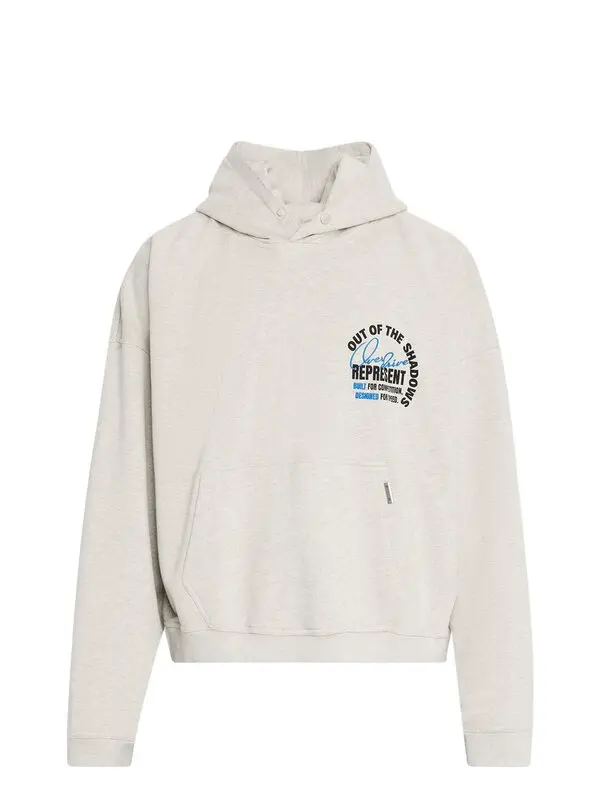 REPRESENT Out Of The Shadows Hoodie - Cream Marl