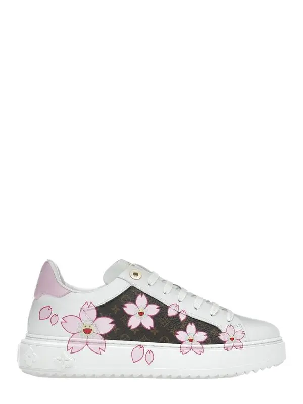 LOUIS VUITTON X Takashi Murakami Timeout Sneaker Cherry Blossom - White