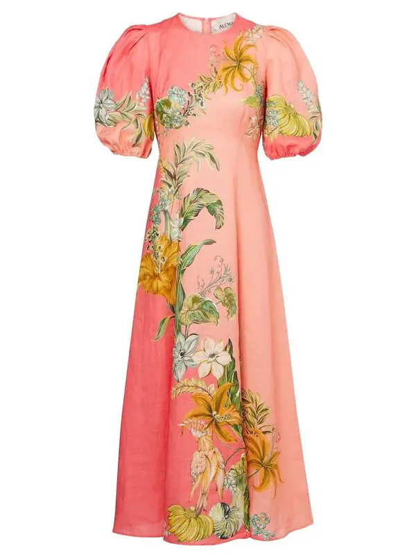 ALEMAIS Alémais Anika Floral Maxi Dress - Pink