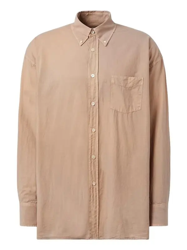 Our Legacy Borrowed Cotton Voile Shirt - Beige