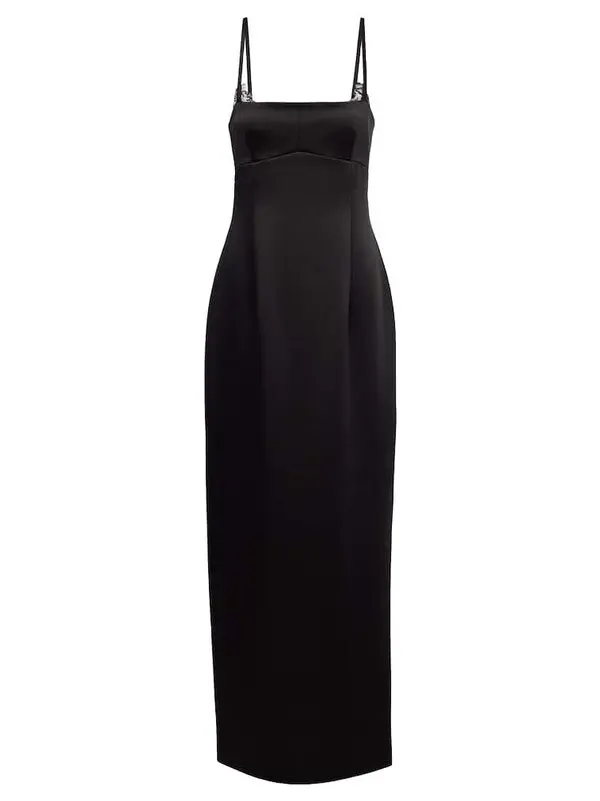 Sir The Label Poppy Column Gown - Black