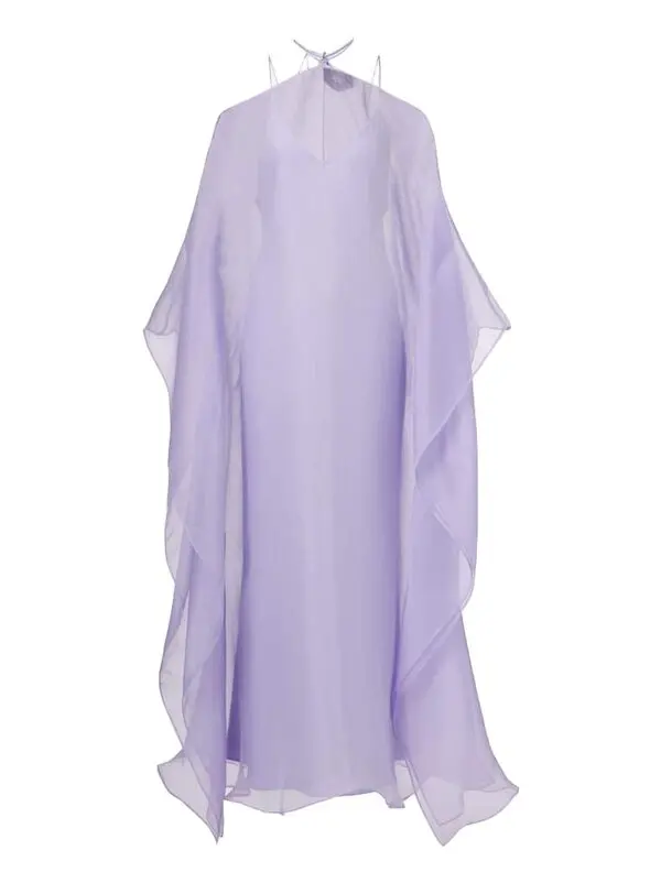 TALLER MARMO Spirito Ruffled Tulle Kaftan - Purple