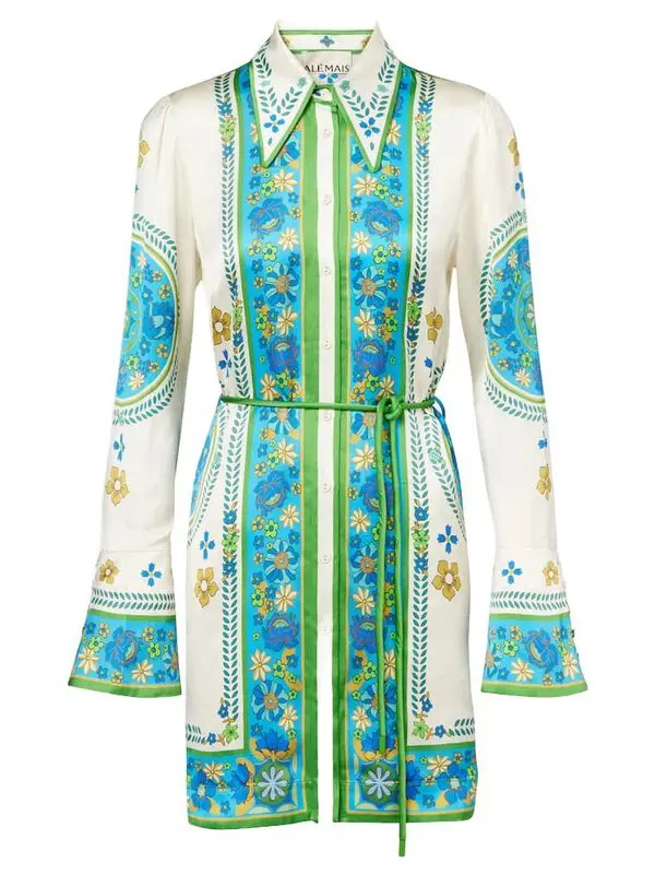 ALEMAIS Alémais Vivianna Printed Shirt Dress - Multicoloured