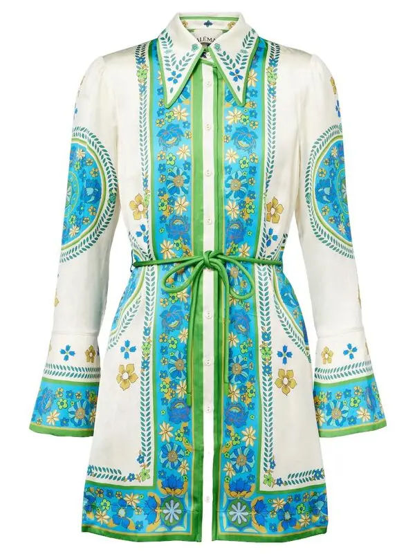 ALEMAIS Alémais Vivianna Printed Shirt Dress - Multicoloured