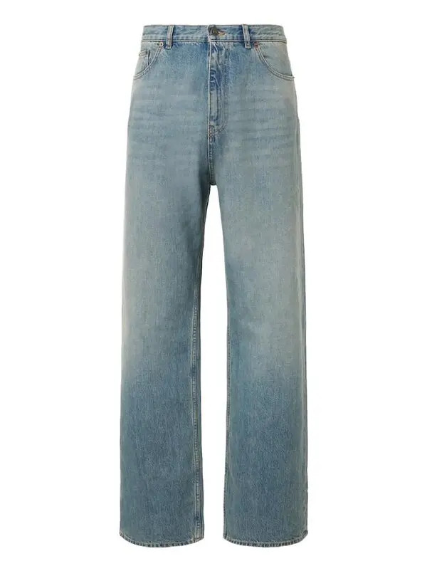 Valentino Garavani High-rise Wide-leg Jeans - Blue