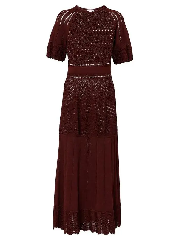 ERES Imaginaire Cotton-blend Maxi Dress - Brown