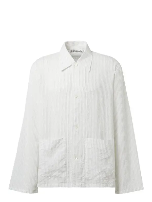 Our Legacy Haven Striped Overshirt - White