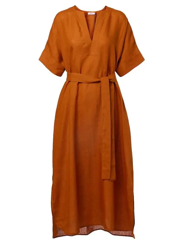 ERES Bibi Linen Kaftan - Brown