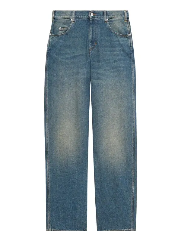 Isabel Marant Jorje Loose Fit Jeans - Blue