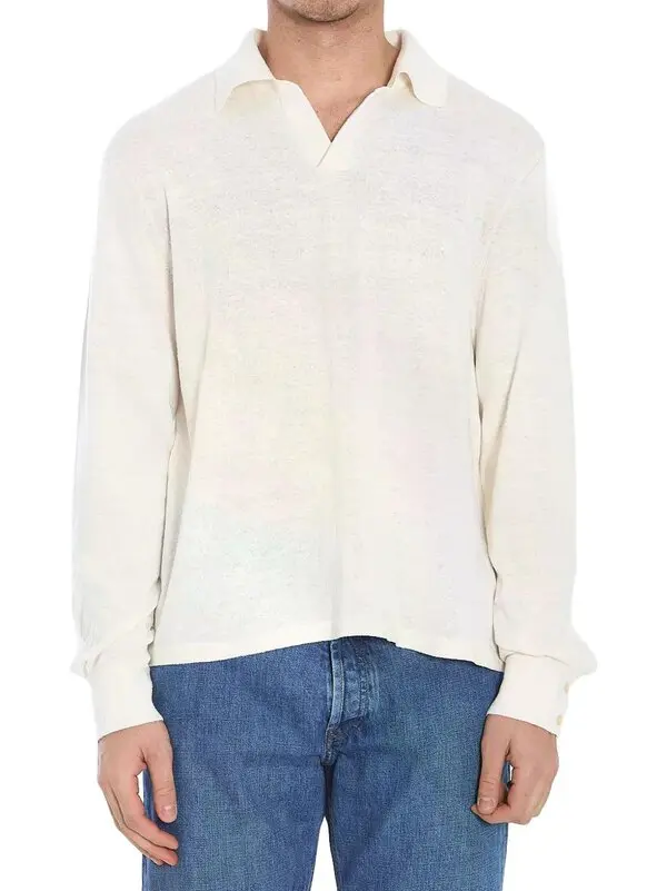 THE ROW Polo-collar Sweater - White