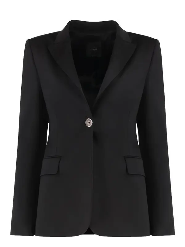 Pinko New Signum Single-breasted Jacket - Black