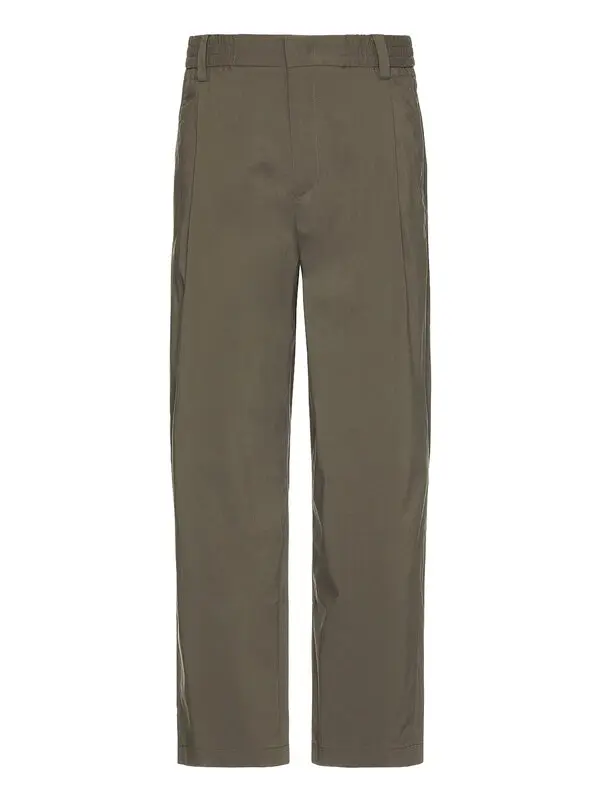 WAO Relaxed Fit Pleated Pants - Khaki