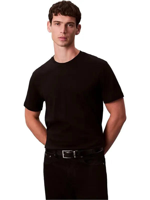 Calvin Klein Supima Cotton Crewneck T-shirt - Black