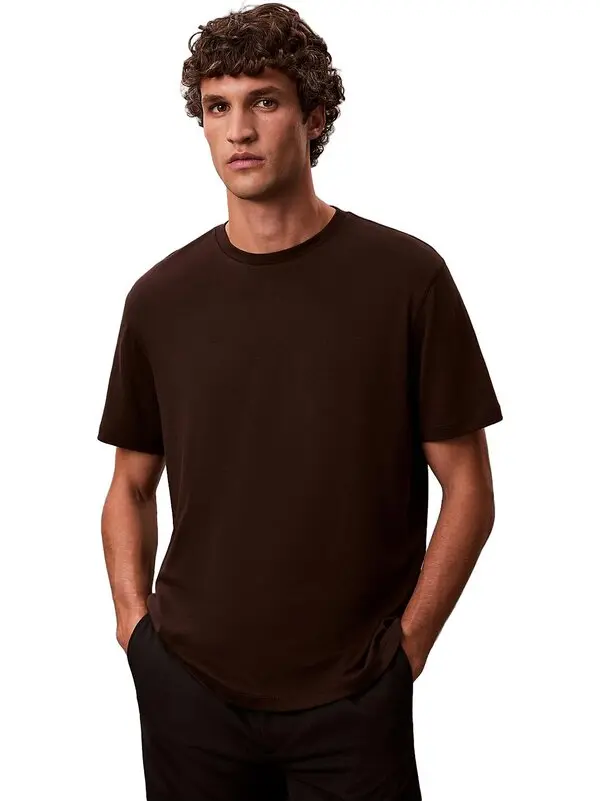 Calvin Klein Supima Cotton Crewneck T-shirt - Chocolate Torte