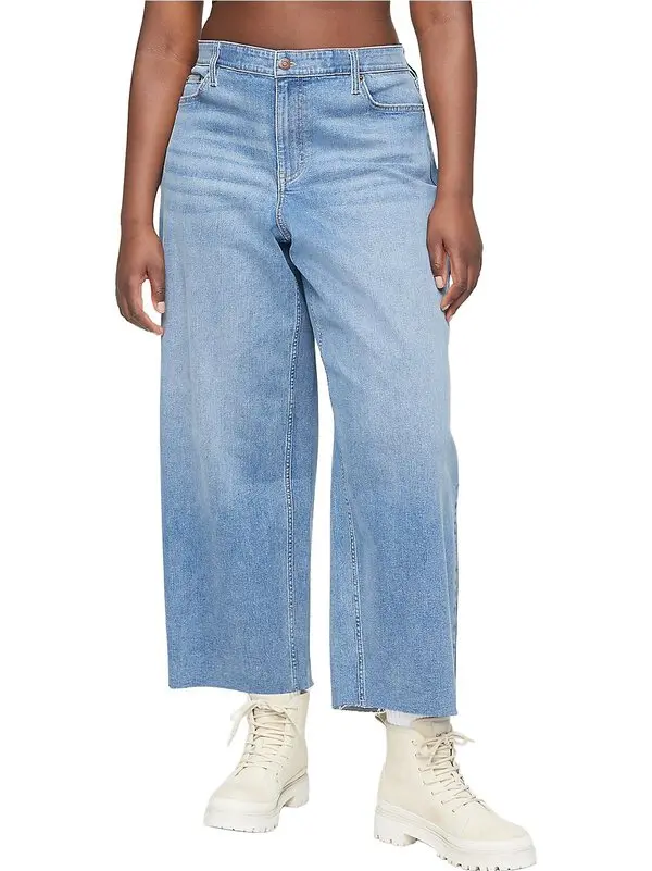Calvin Klein Wide Leg High Rise Ankle Jeans - Brighton