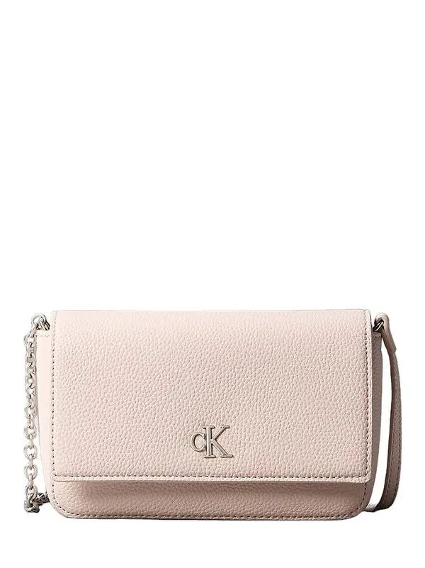 Calvin Klein Archive Hardware Flap Crossbody Bag - Hushed Pink