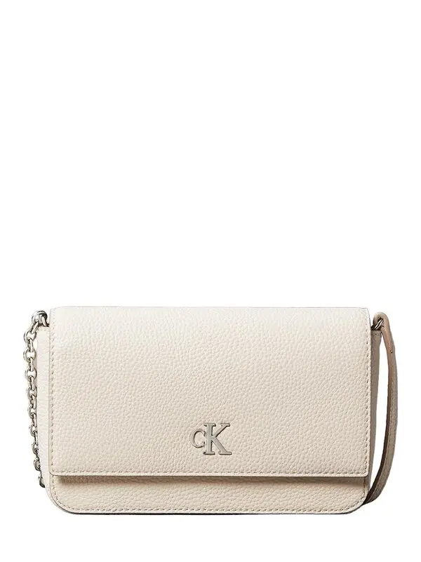 Calvin Klein Archive Hardware Flap Crossbody Bag - Morn