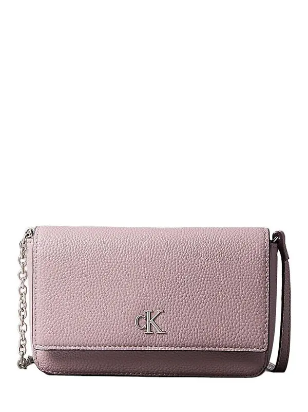 Calvin Klein Archive Hardware Flap Crossbody Bag - Quail