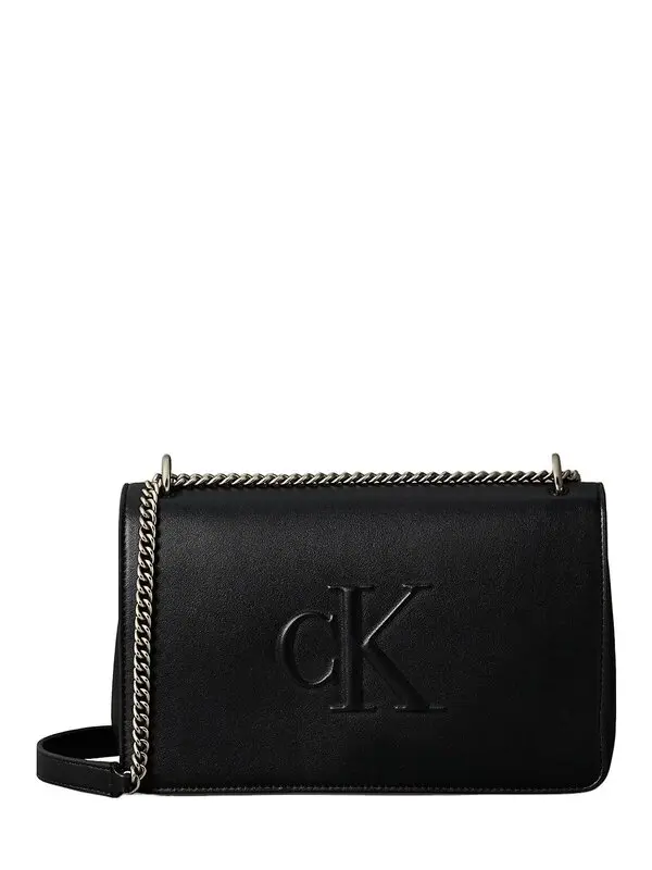 Calvin Klein Sculpted Impression Crossbody Bag - Black