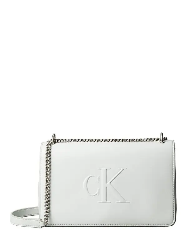 Calvin Klein Sculpted Impression Crossbody Bag - Sky Gray