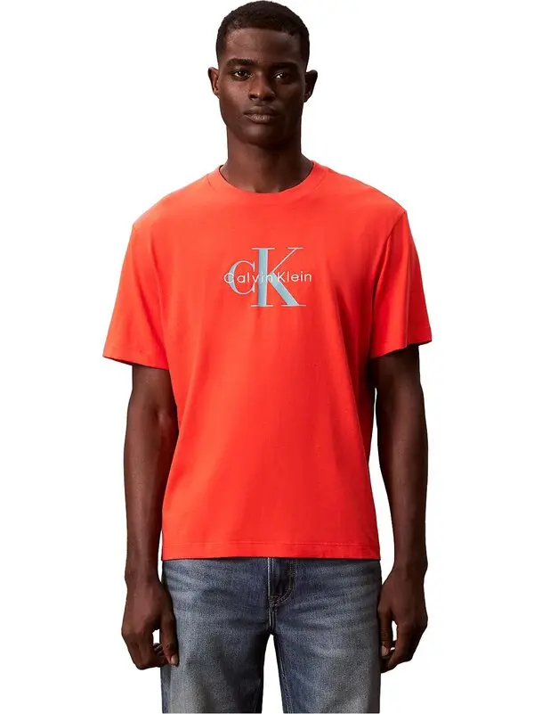 Calvin Klein Monologo Tee - Orange Horizon